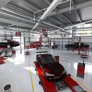 3D Car Repair Service 01 - TurboSquid 1789097