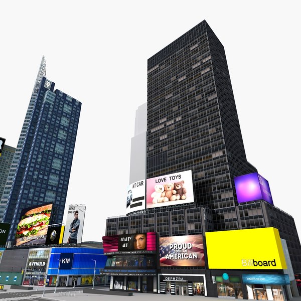 Times Square 3D Models for Download | TurboSquid