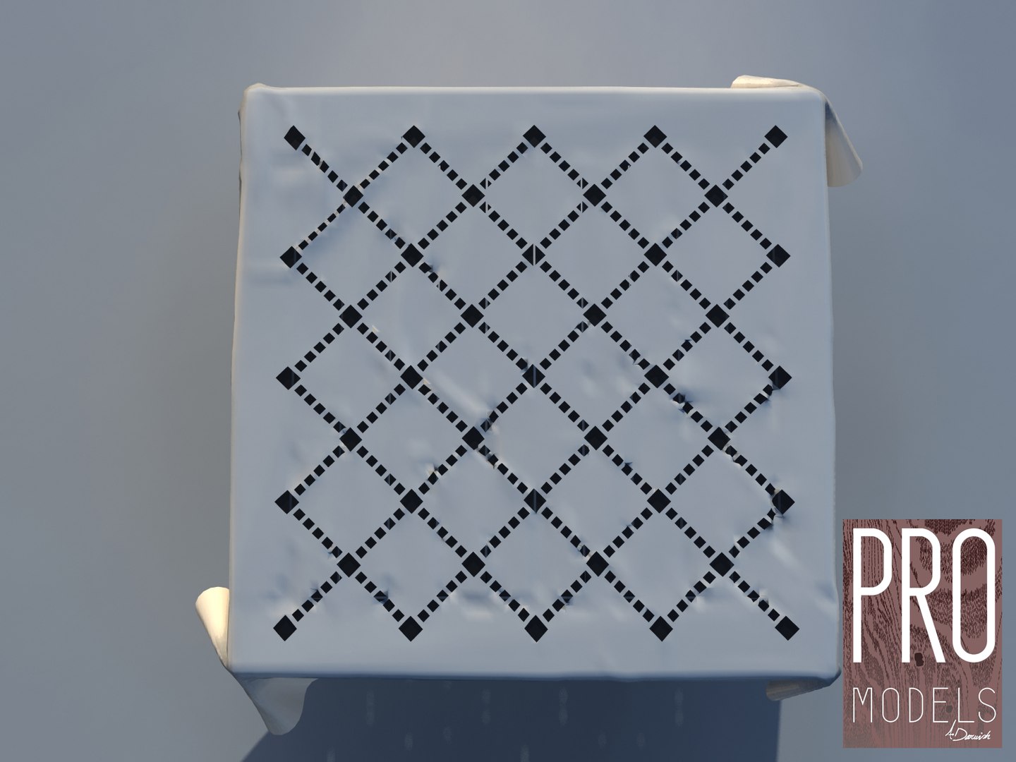 Table Cloth Pattern 3D Model - TurboSquid 1159148