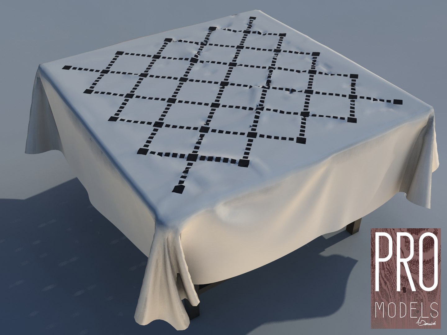 Table Cloth Pattern 3D Model - TurboSquid 1159148