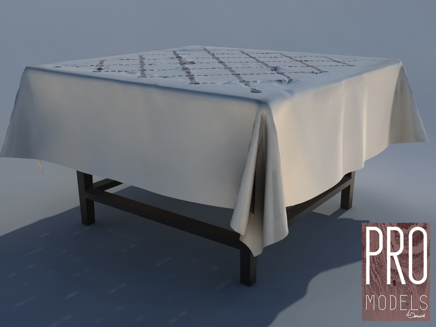 Table Cloth Pattern 3D Model - TurboSquid 1159148