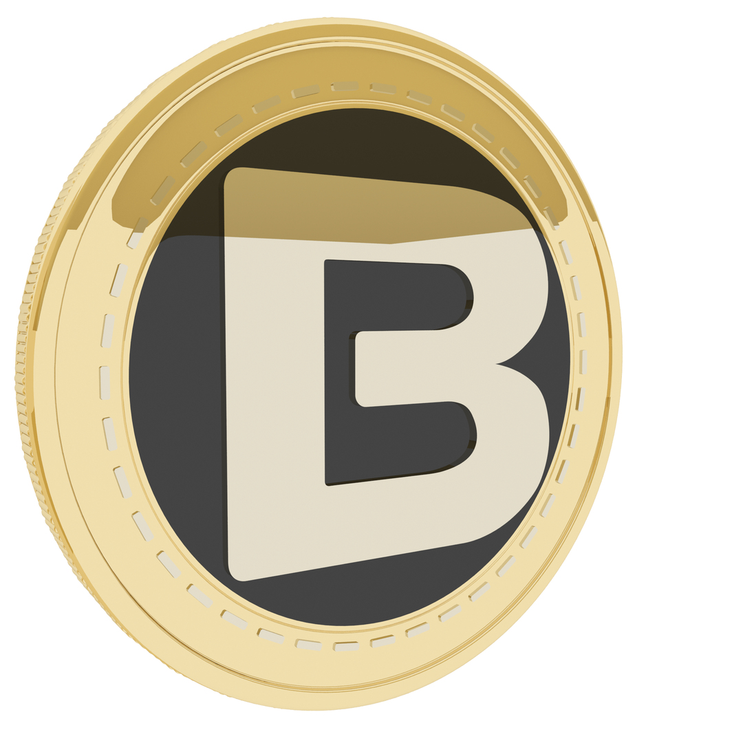 Bread Cryptocurrency Gold Coin 3D Model - TurboSquid 1783488