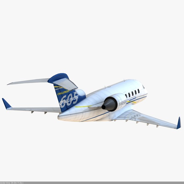 3d bombardier challenger 605 model