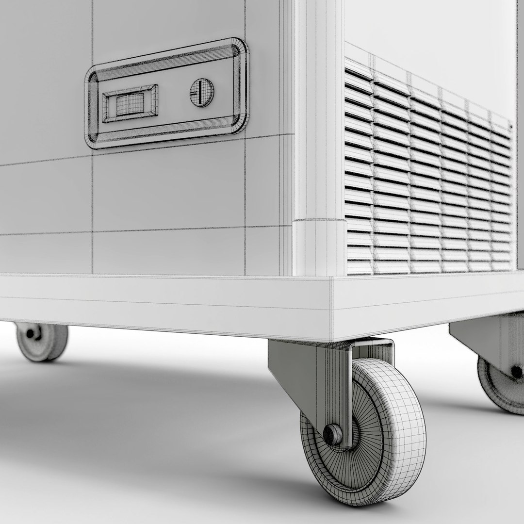 Trolley freezer ice cream 3D model - TurboSquid 1508452