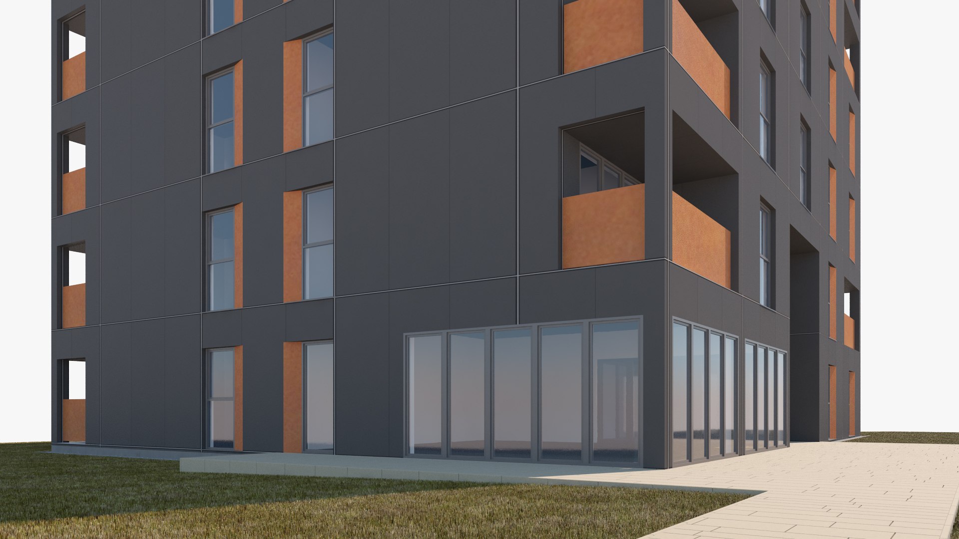 Modular Housing Building 3D - TurboSquid 2165572