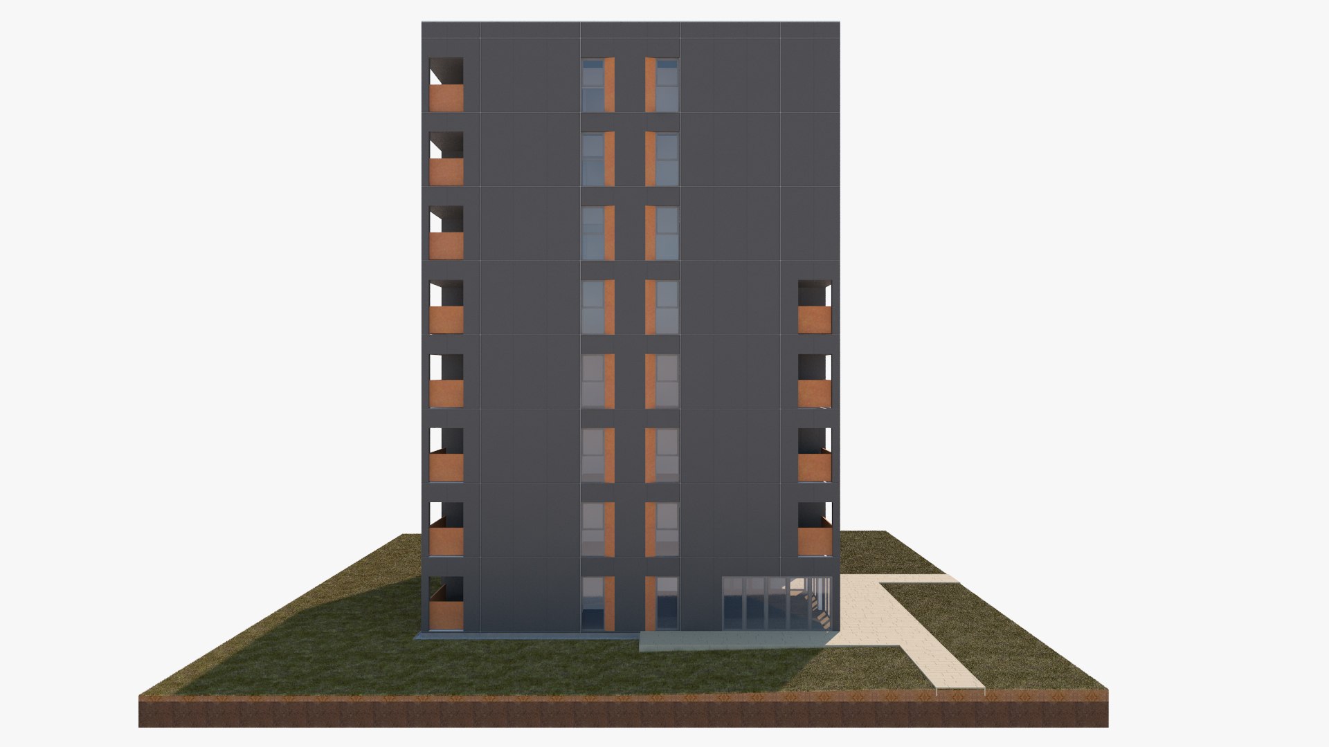 Modular Housing Building 3D - TurboSquid 2165572