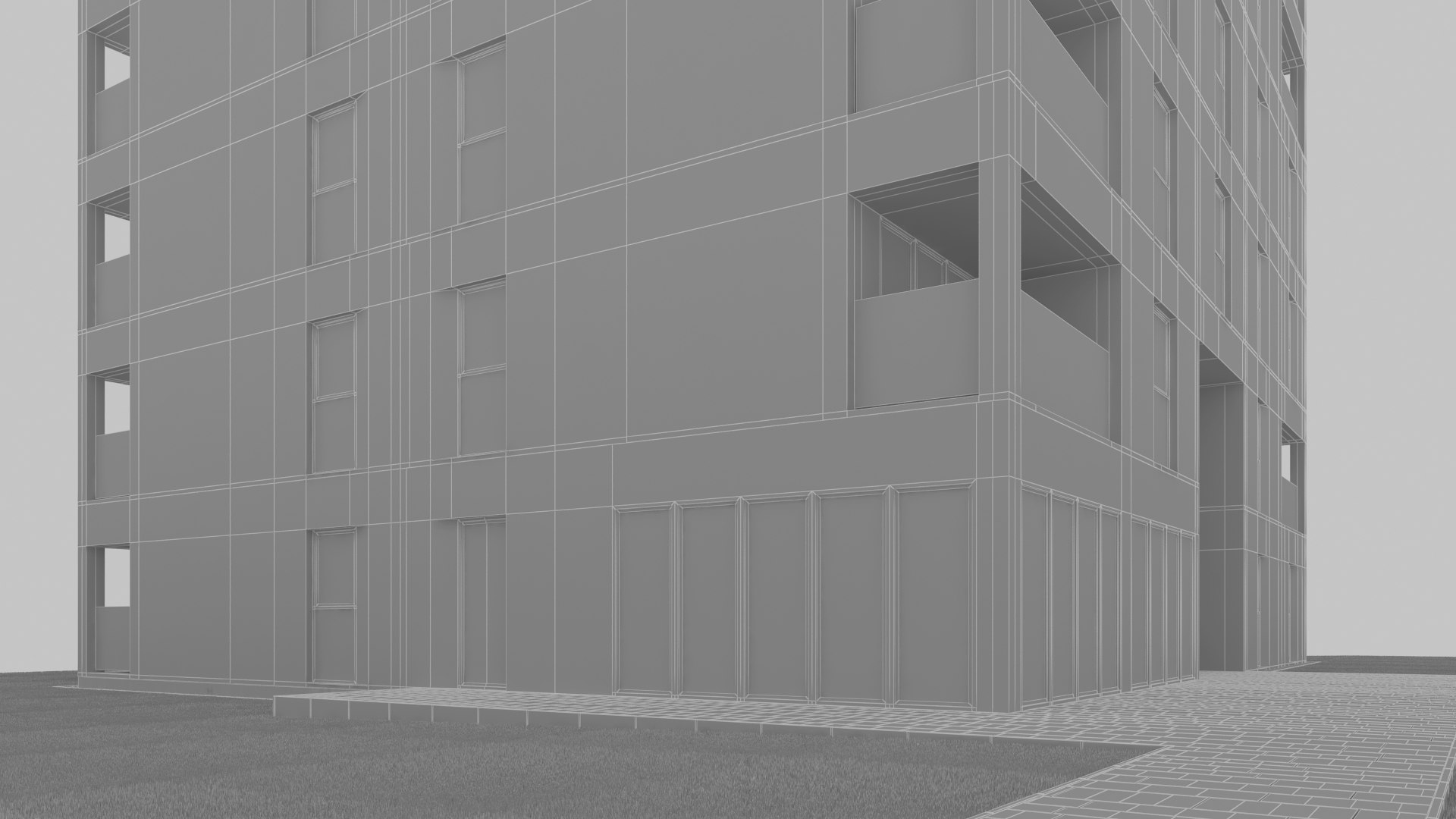 Modular Housing Building 3D - TurboSquid 2165572