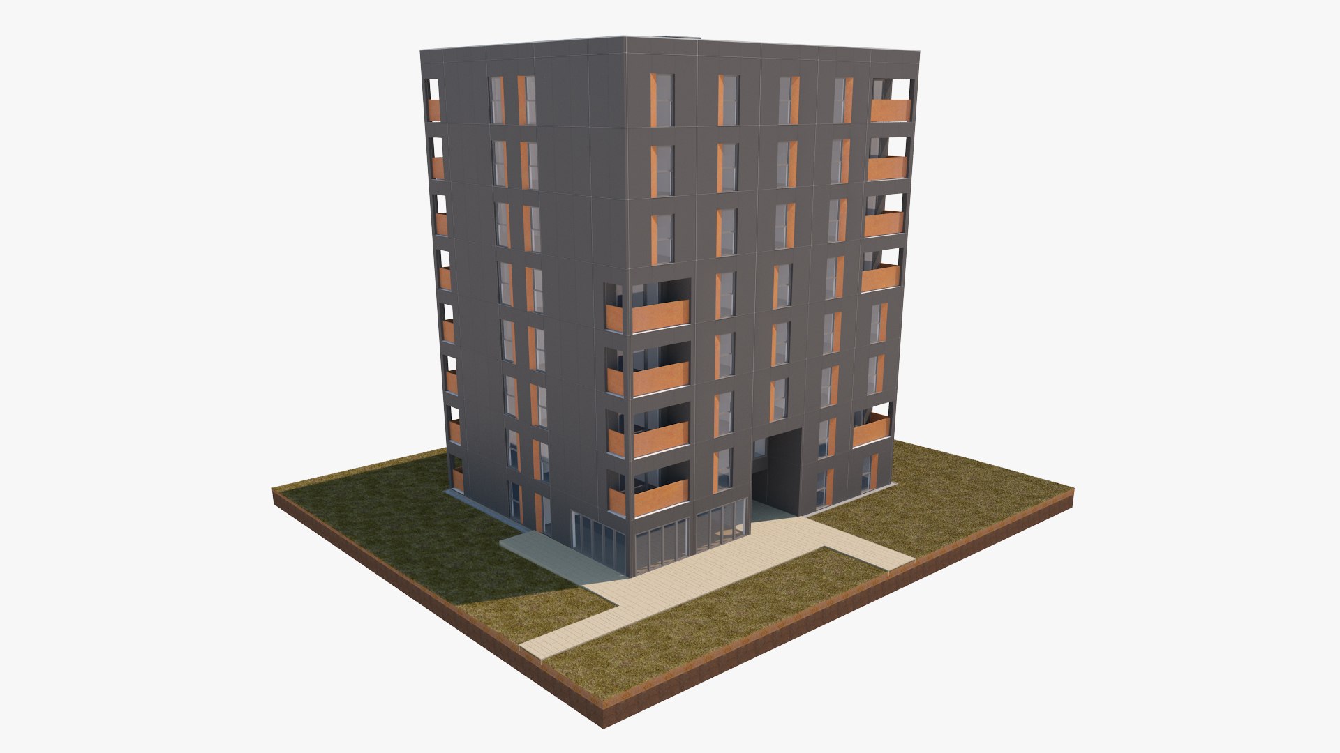 Modular Housing Building 3D - TurboSquid 2165572