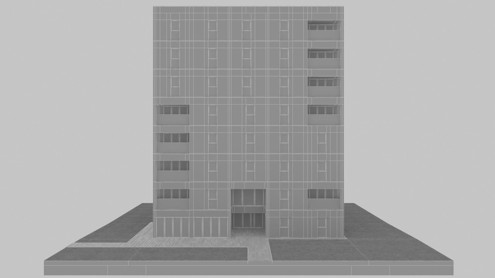 Modular Housing Building 3D - TurboSquid 2165572