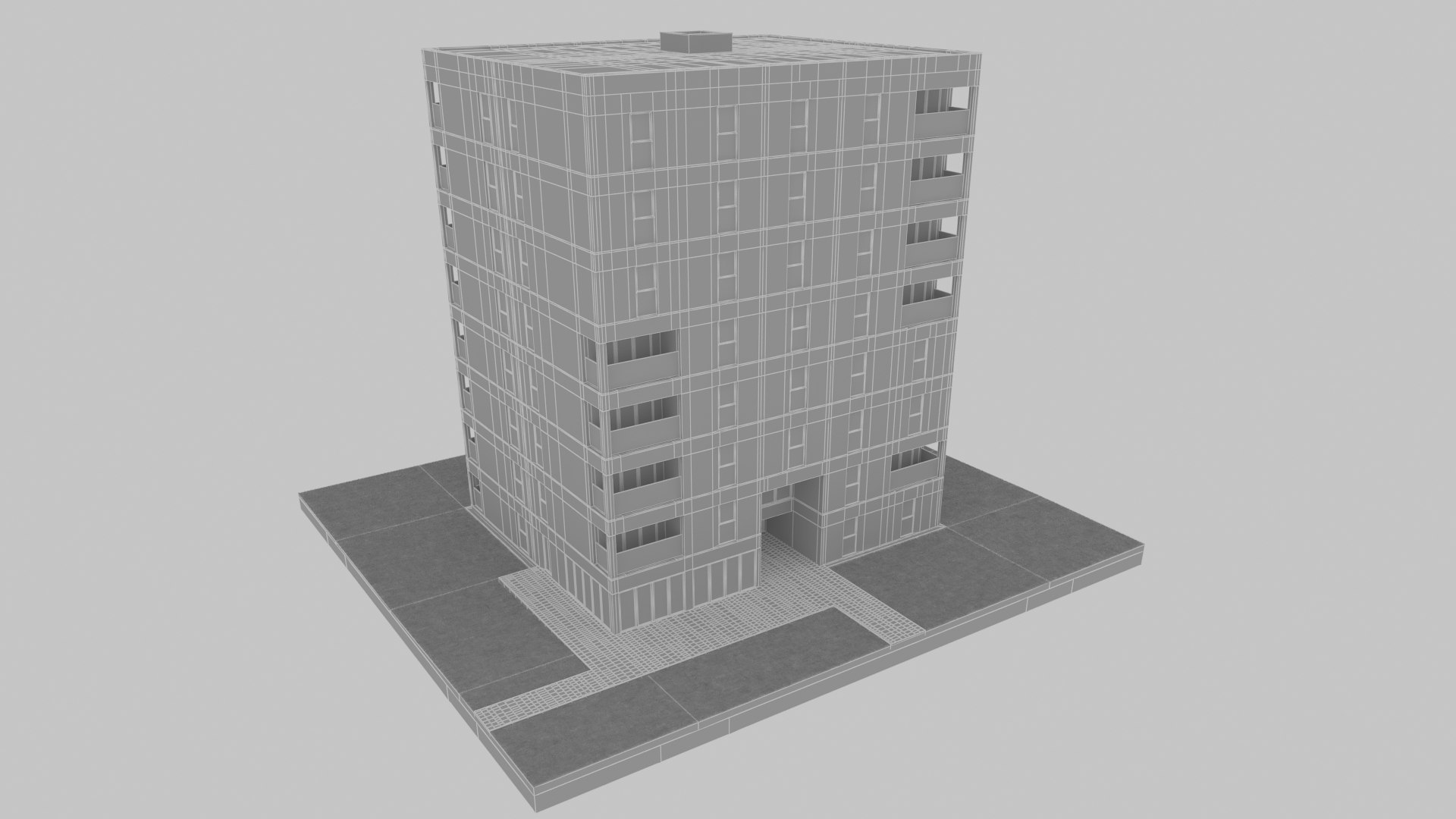 Modular Housing Building 3D - TurboSquid 2165572