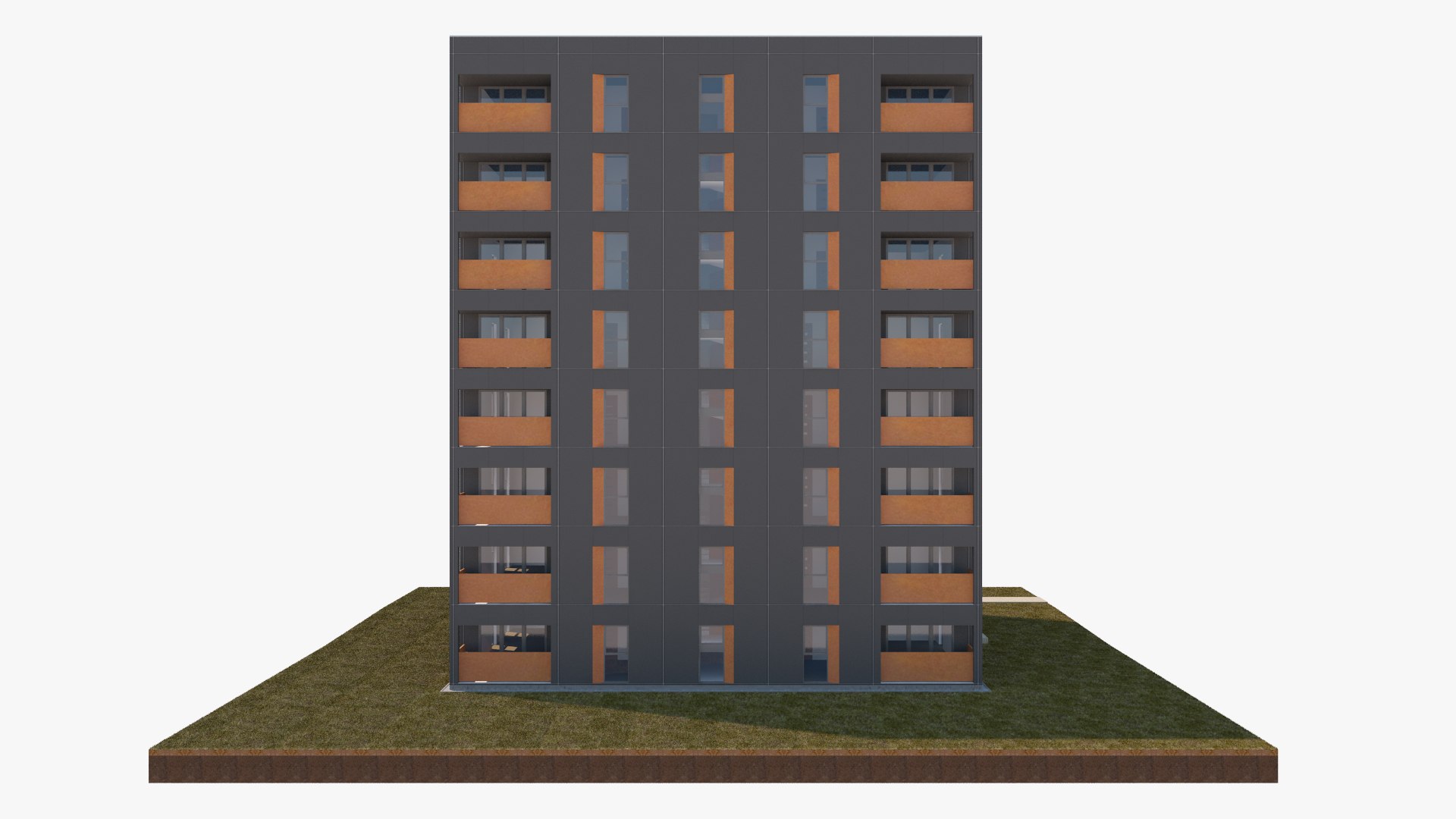 Modular Housing Building 3D - TurboSquid 2165572