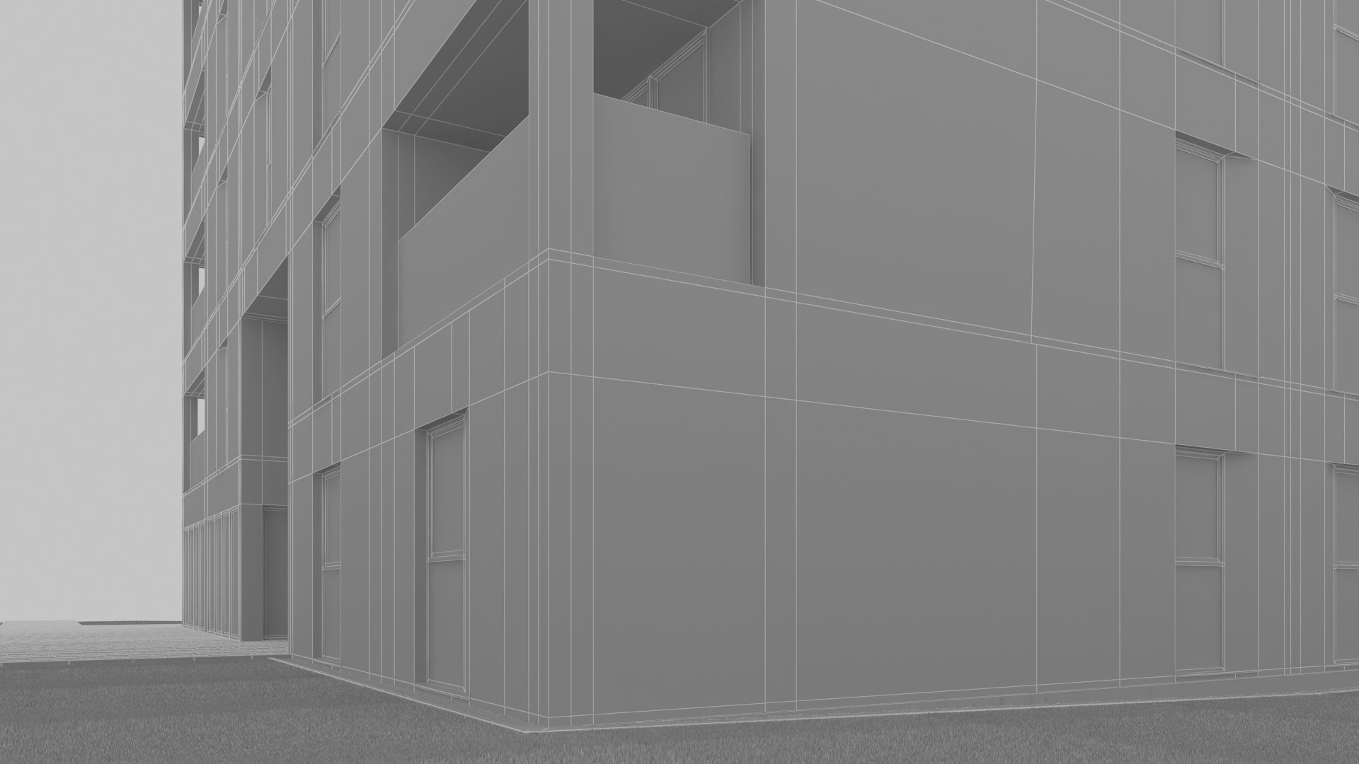 Modular Housing Building 3D - TurboSquid 2165572