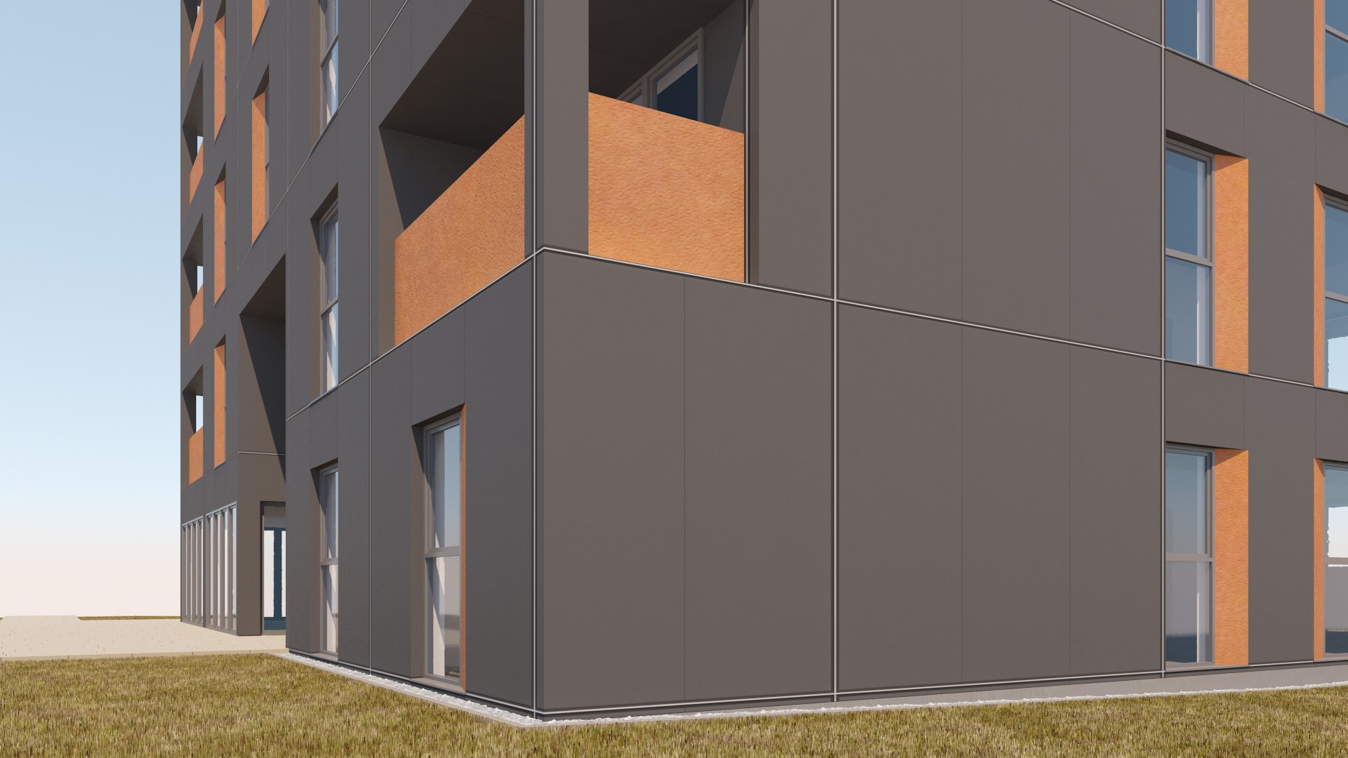 Modular Housing Building 3D - TurboSquid 2165572