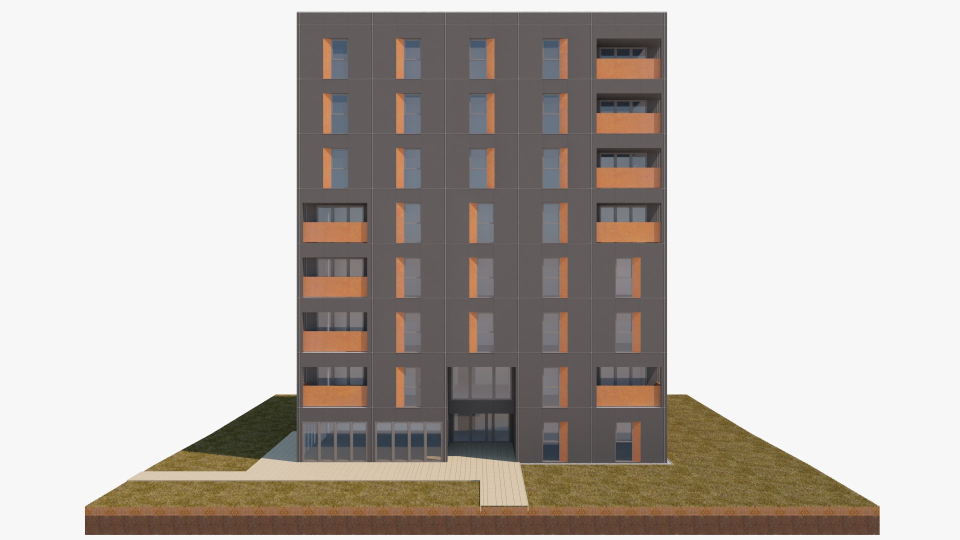 Modular Housing Building 3D - TurboSquid 2165572