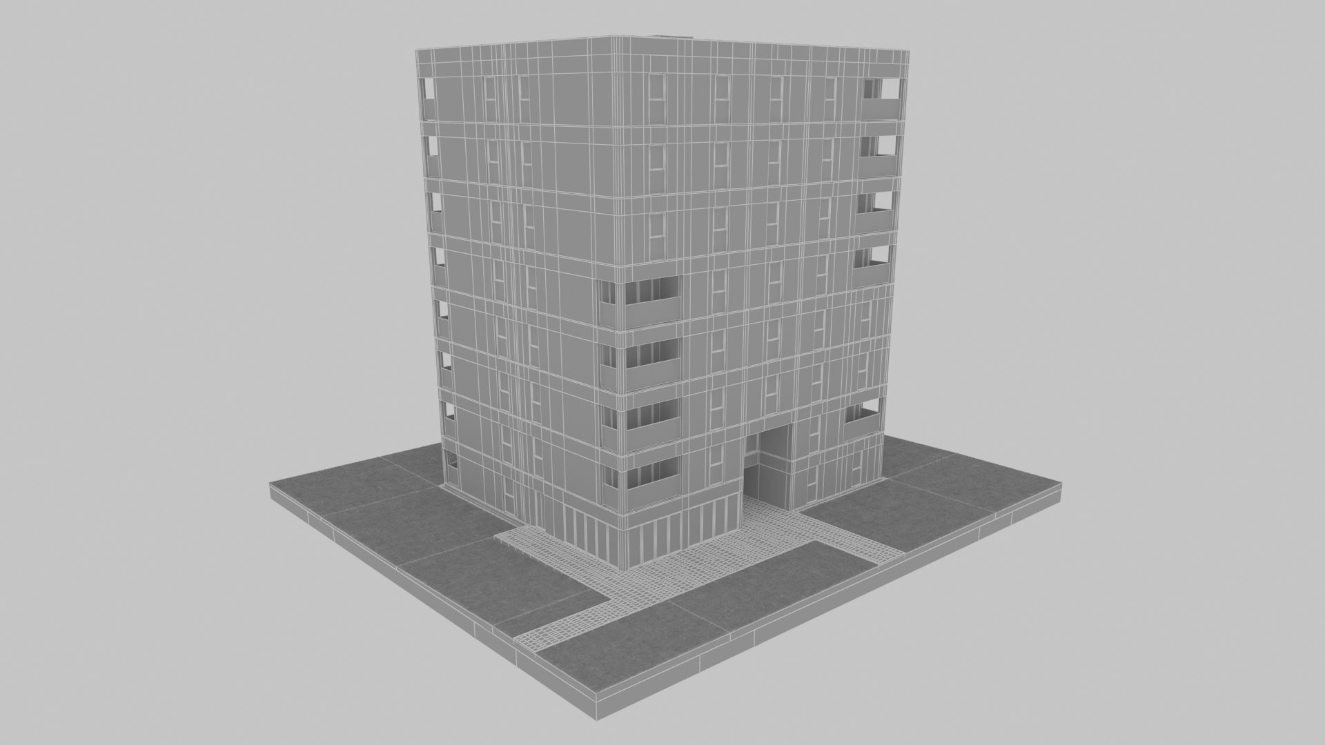 Modular Housing Building 3D - TurboSquid 2165572