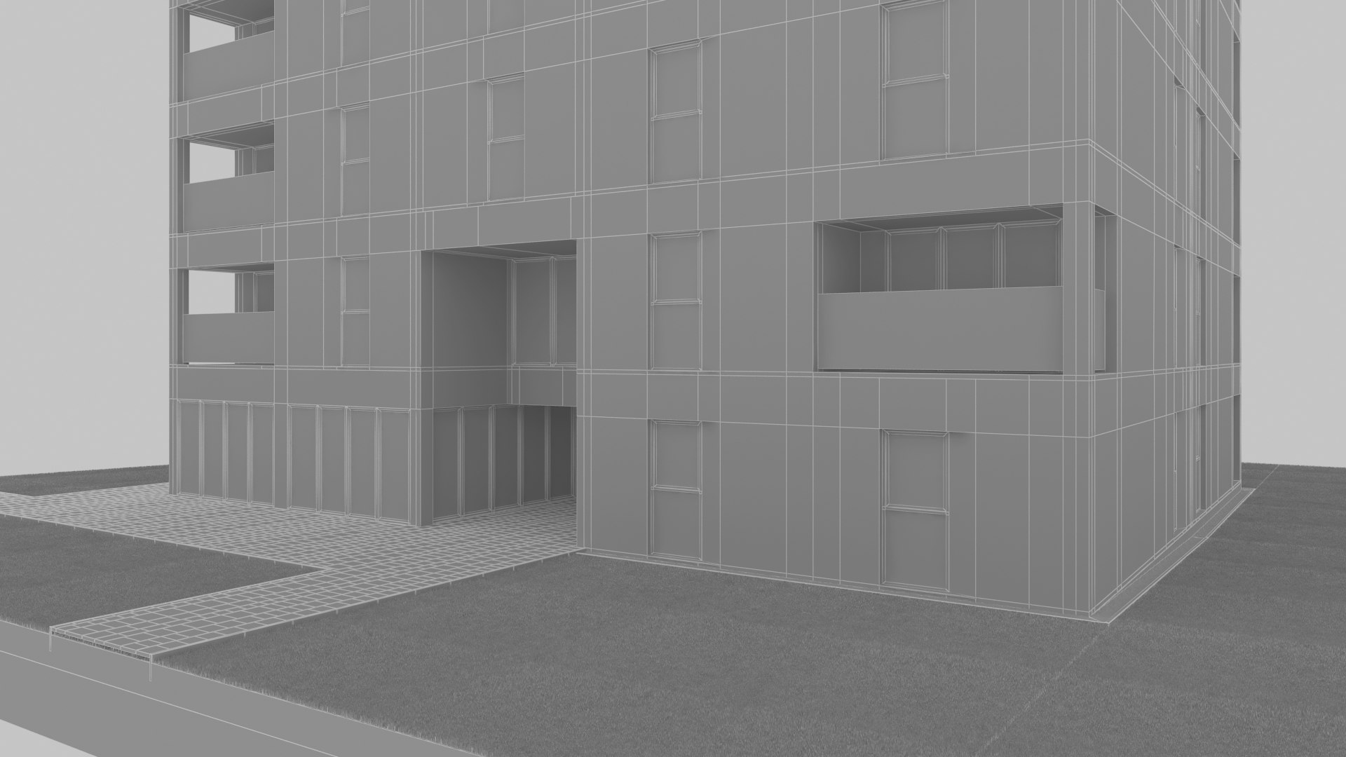 Modular Housing Building 3D - TurboSquid 2165572