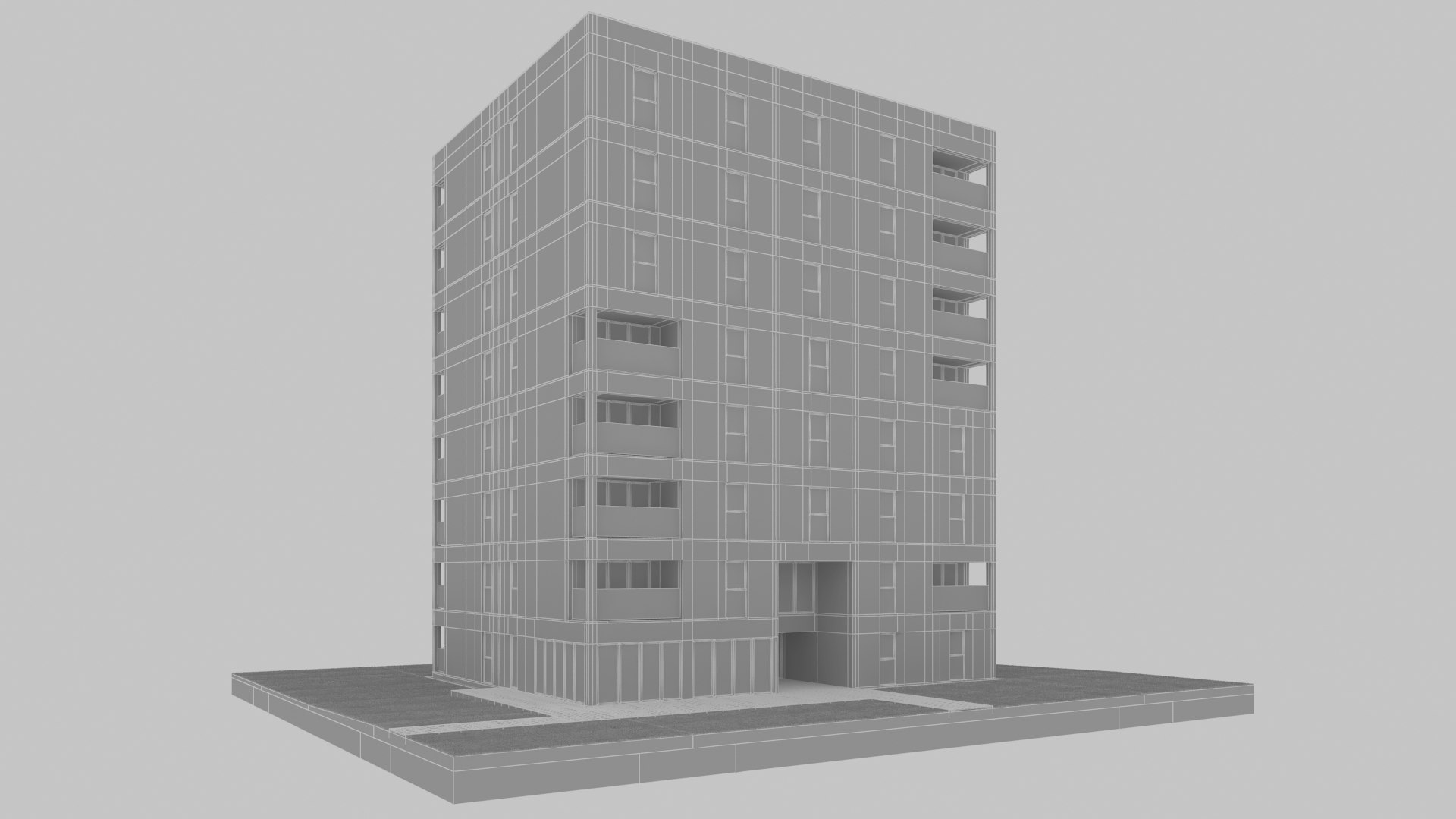 Modular Housing Building 3D - TurboSquid 2165572
