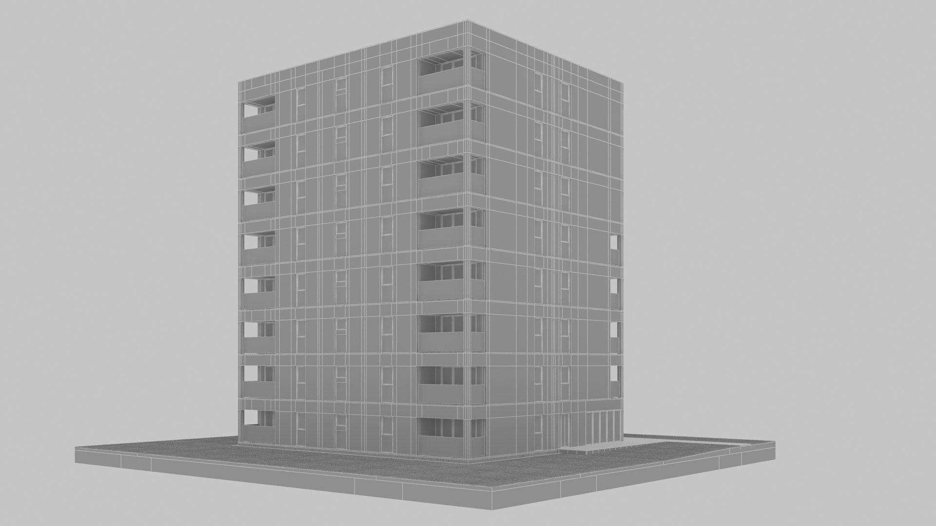 Modular Housing Building 3D - TurboSquid 2165572