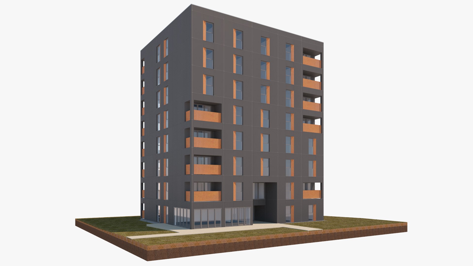 Modular Housing Building 3D - TurboSquid 2165572