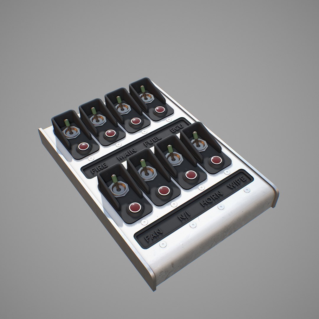 3D Control Panel Model - TurboSquid 1505503