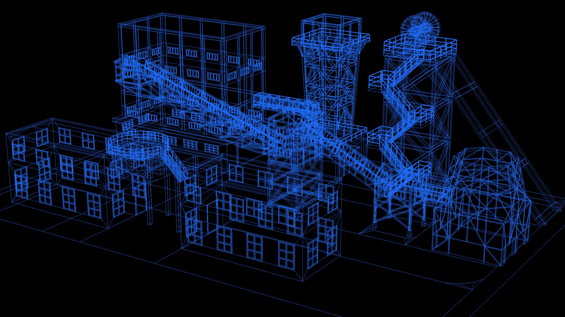 3D Industrial Complex - Coking Plant - Coal Mine Model - TurboSquid 2002290
