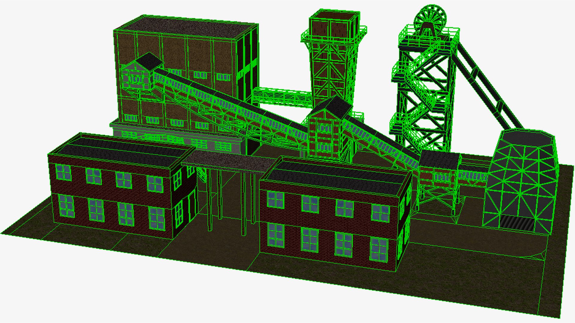 3D Industrial Complex - Coking Plant - Coal Mine Model - TurboSquid 2002290