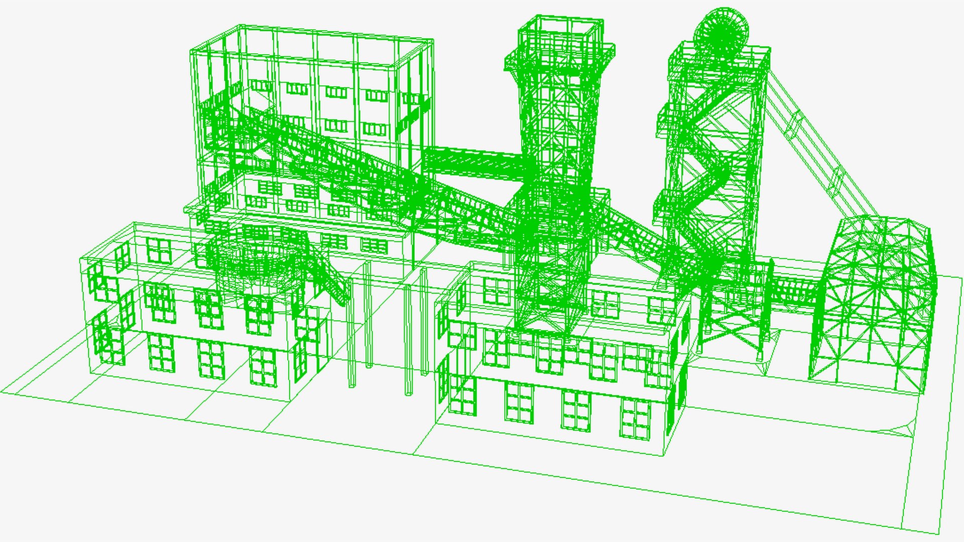 3D Industrial Complex - Coking Plant - Coal Mine Model - TurboSquid 2002290