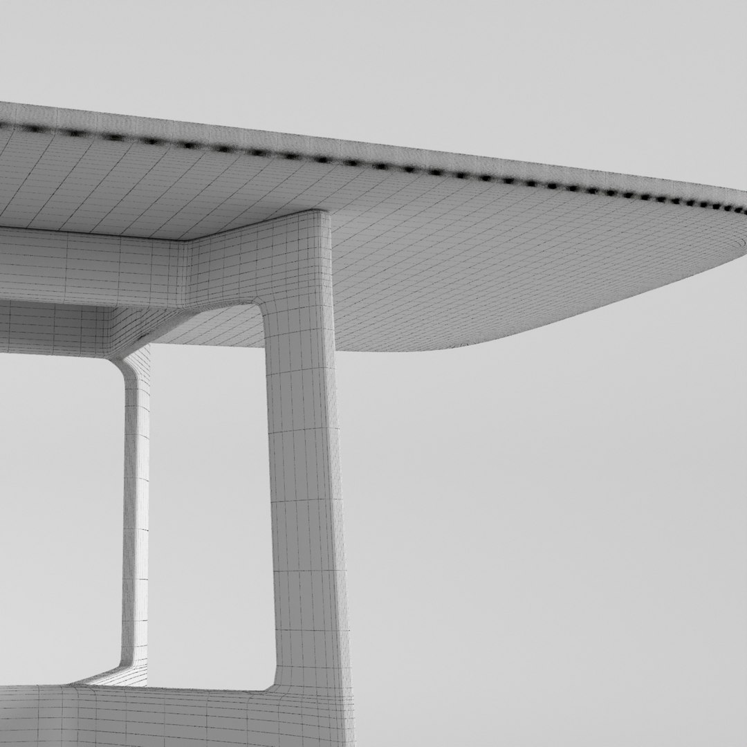 Table Red 3D Model - TurboSquid 1513623