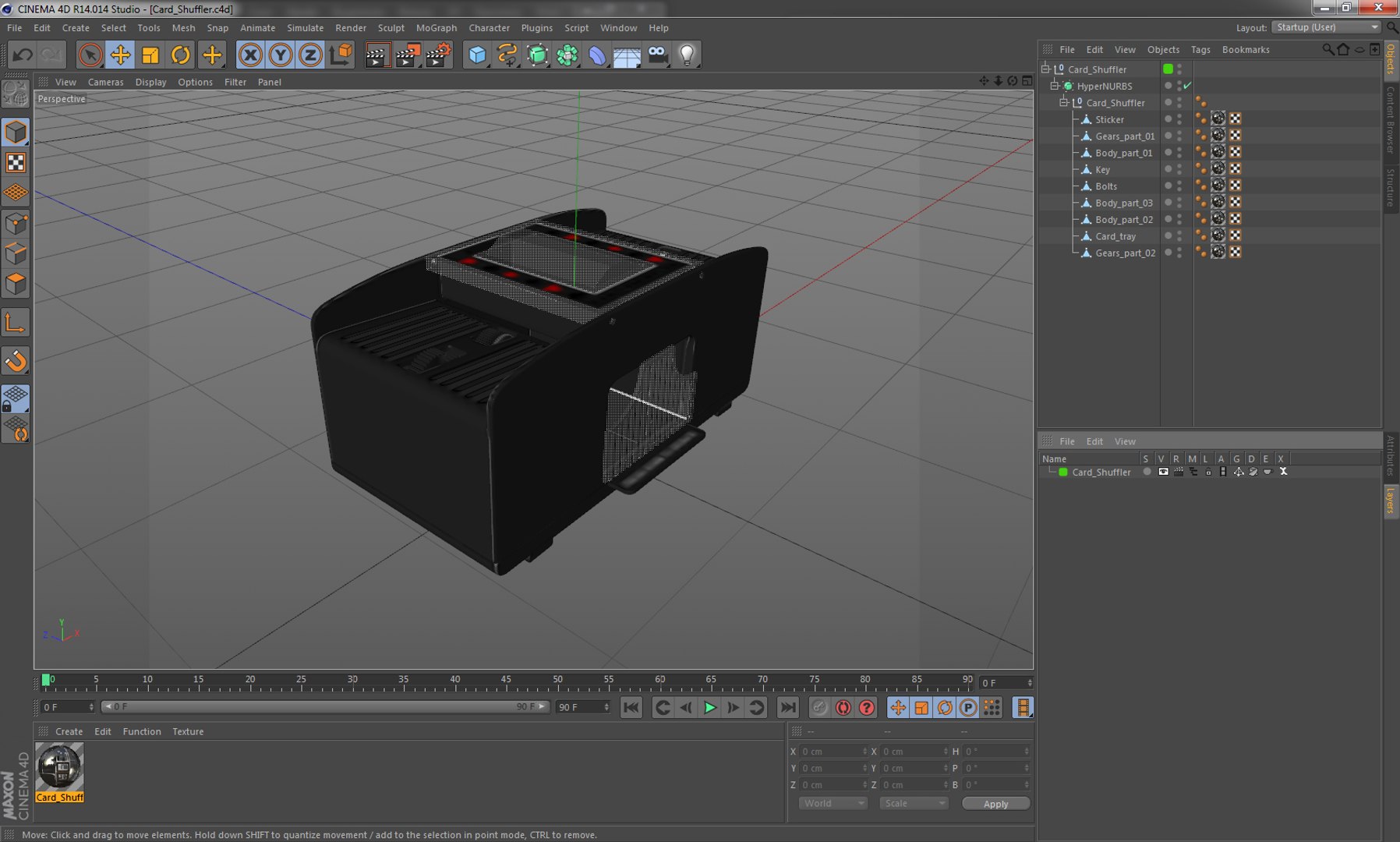 3D Card Shuffler - TurboSquid 1199611