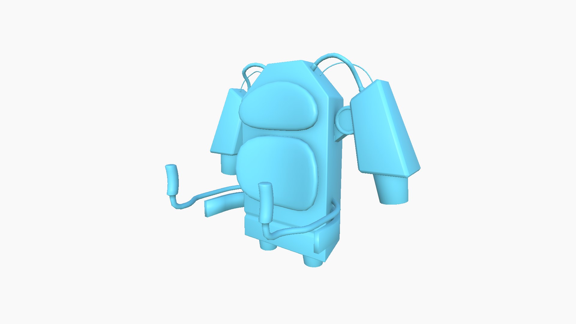 3D Jetpack G06 Chrome - SciFi Character Design - TurboSquid 1965718