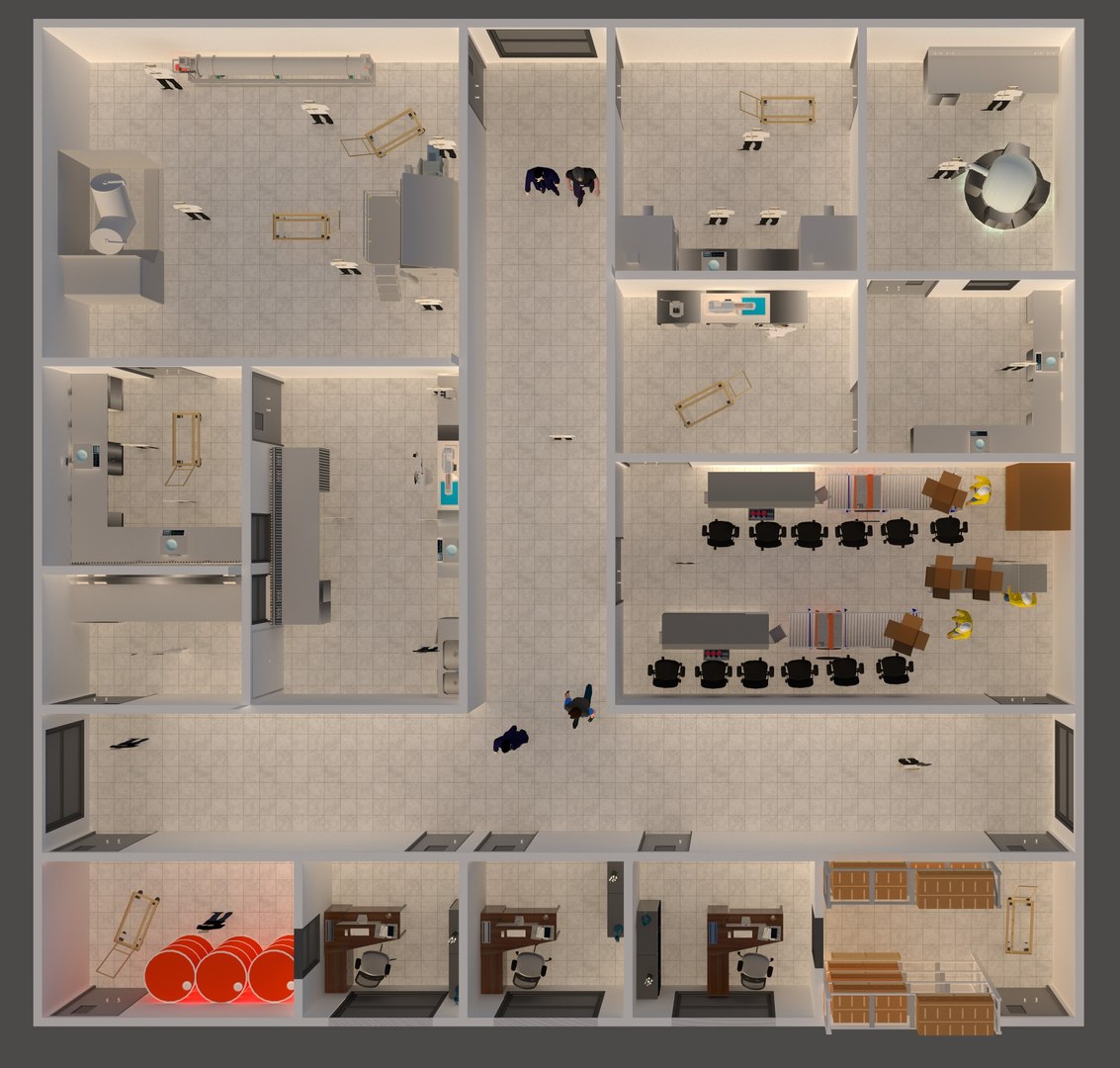 Pharmaceutical Industry 3D Model - TurboSquid 1764868