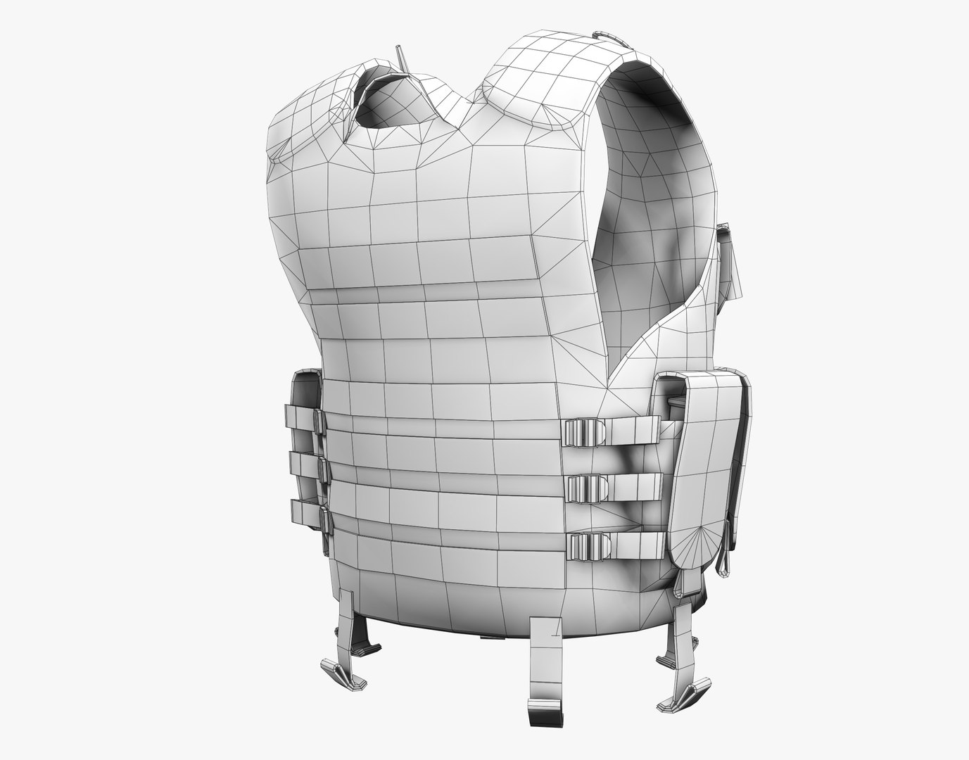 Tactical Vest 3D model - TurboSquid 1838320