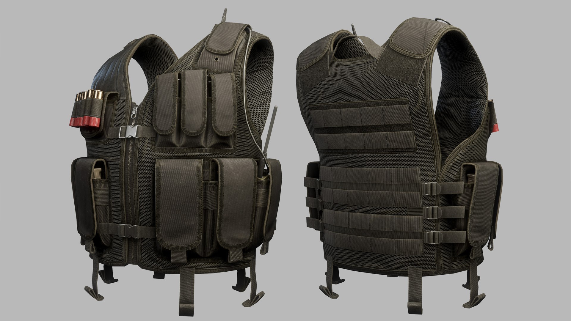 Tactical Vest 3D Model - TurboSquid 1838320