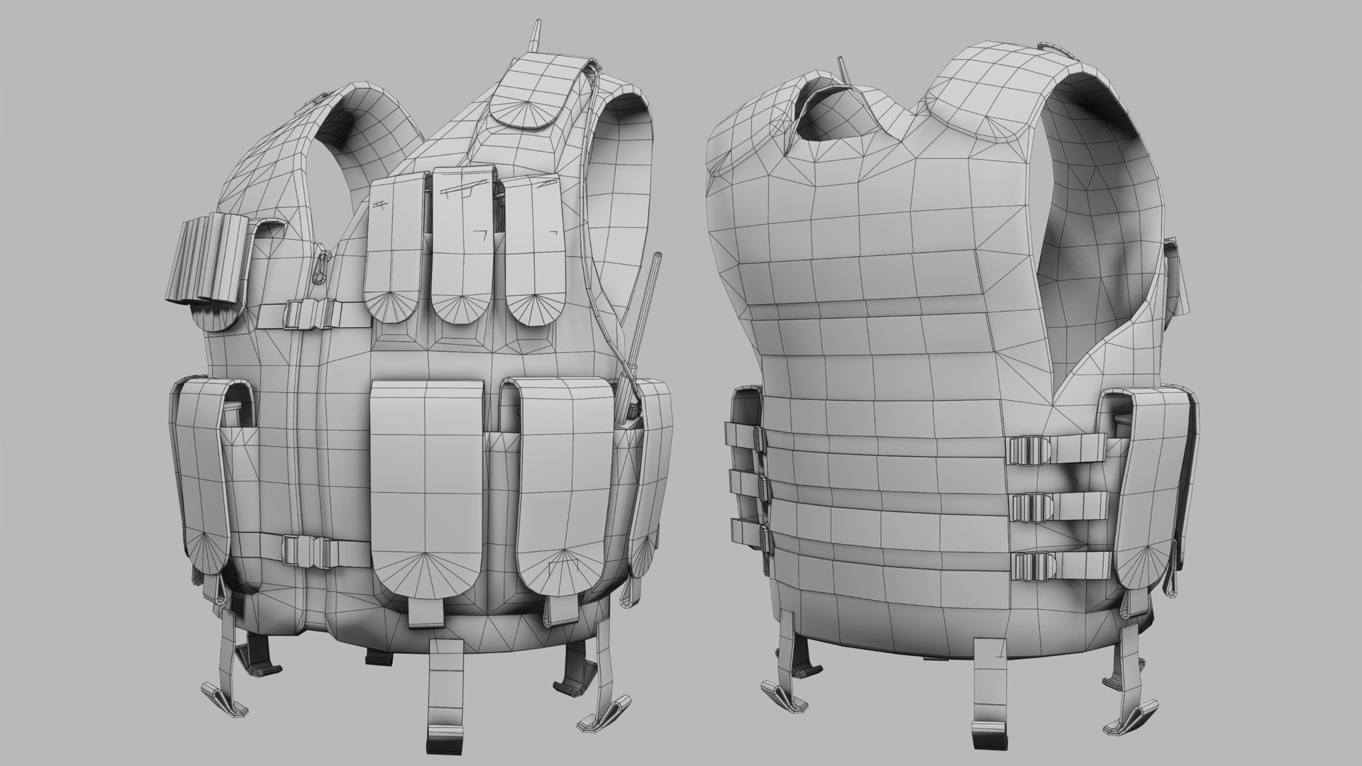 Tactical Vest 3D Model - TurboSquid 1838320