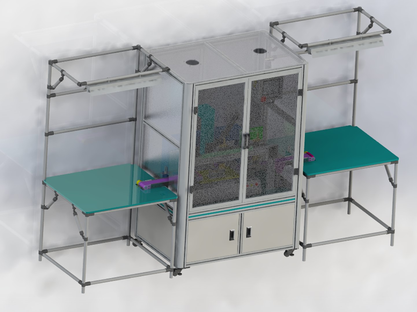 Dispensing integrated production line 3D - TurboSquid 1494452