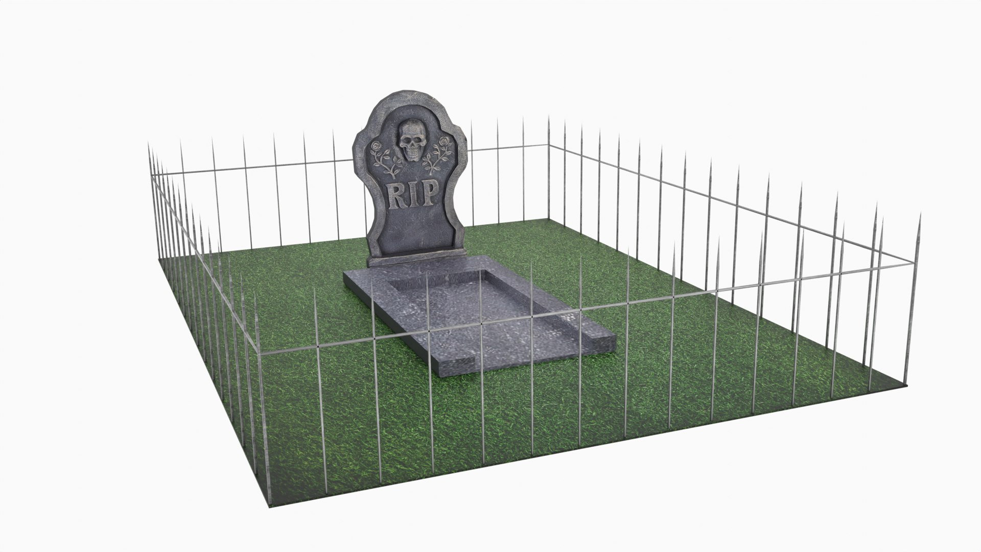 Grave - Cemetery Model - TurboSquid 2130147