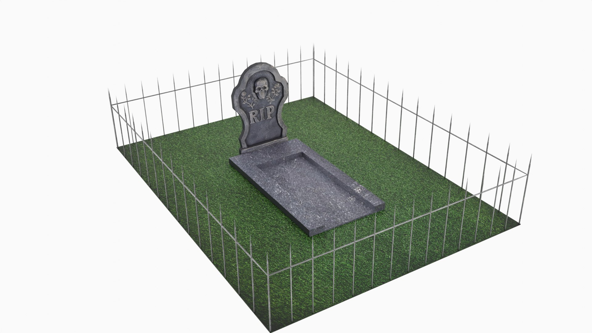 Grave - Cemetery Model - TurboSquid 2130147