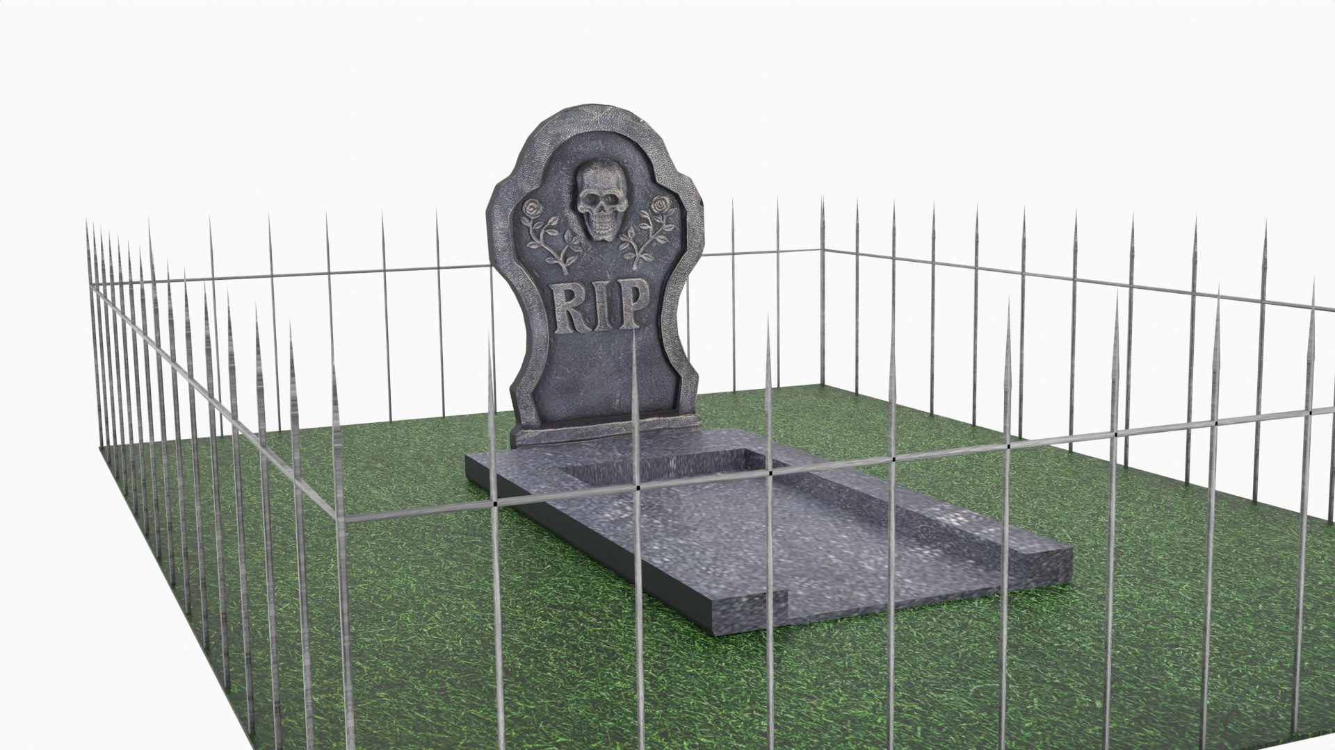 Grave - Cemetery Model - TurboSquid 2130147