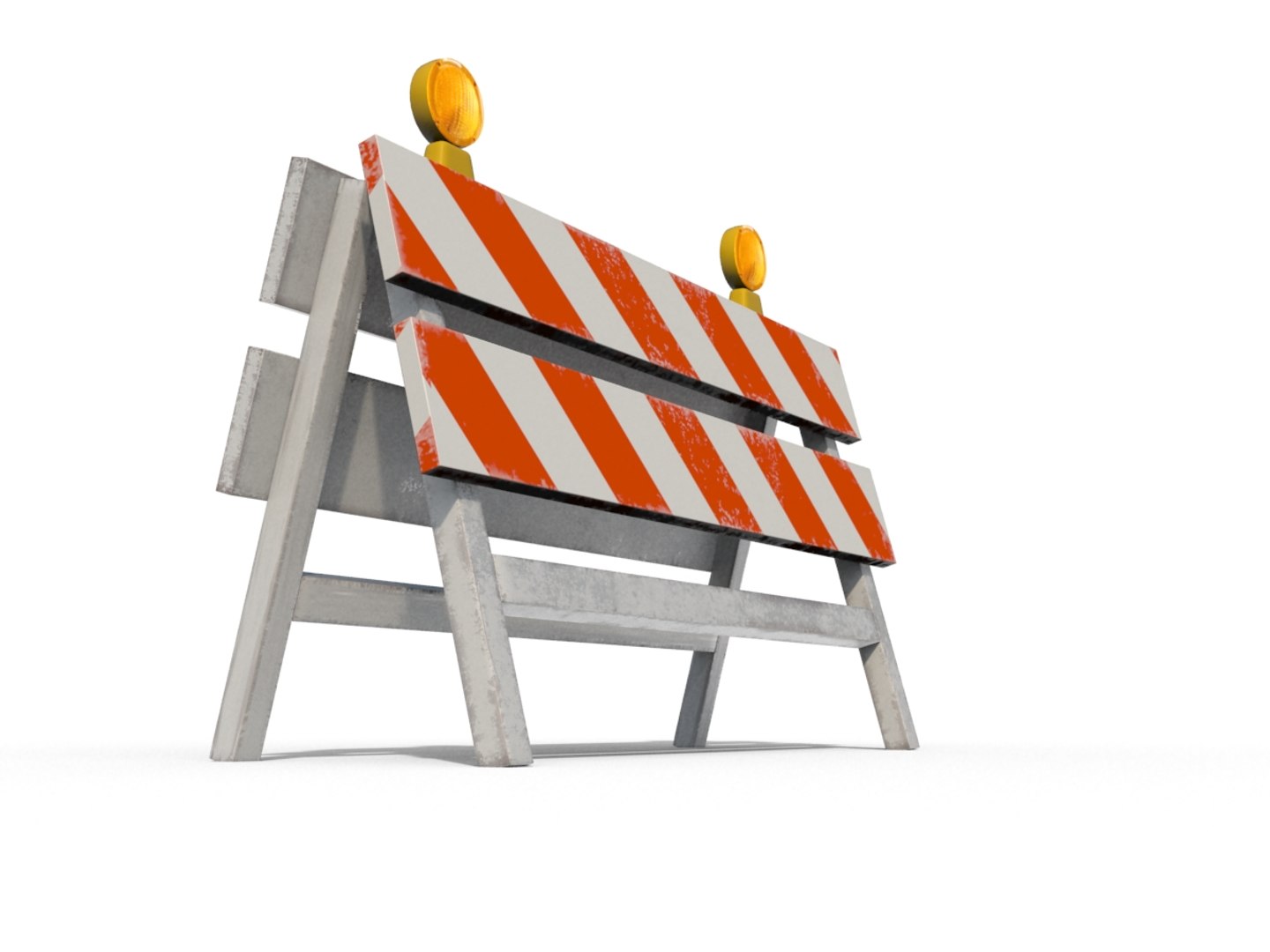 construction barrier 3d model