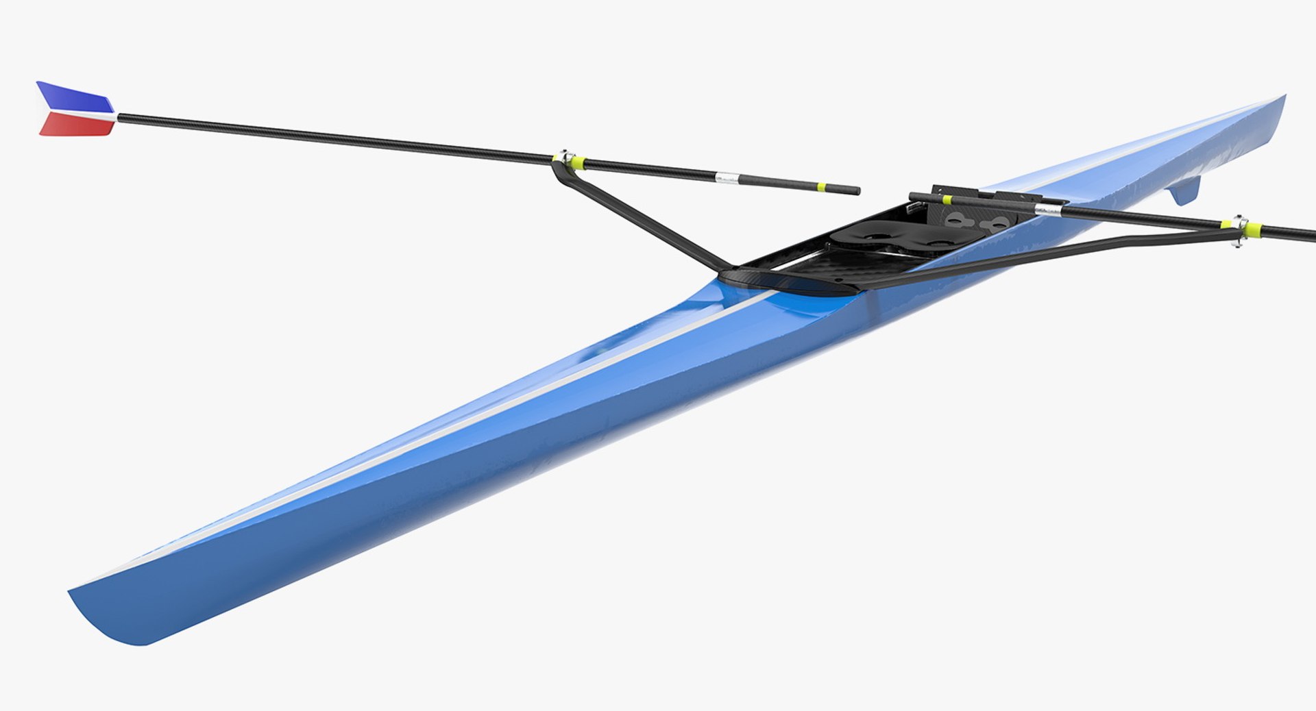 3D Model Single Scull Rowing Boat - TurboSquid 1387635