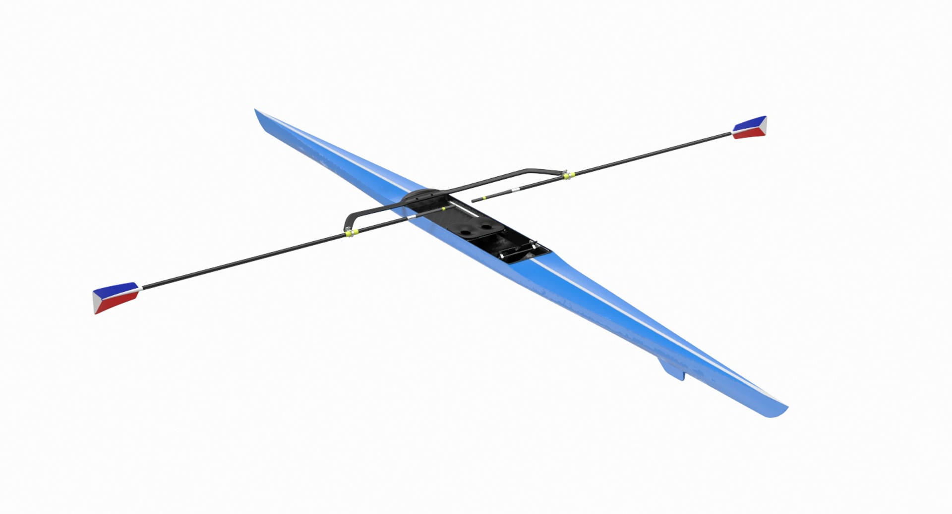 3D Model Single Scull Rowing Boat - TurboSquid 1387635