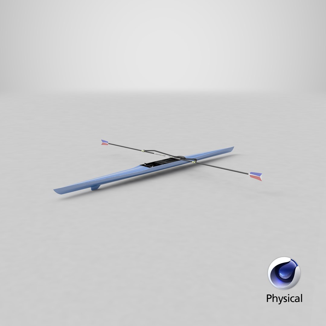 3D model single scull rowing boat - TurboSquid 1387635