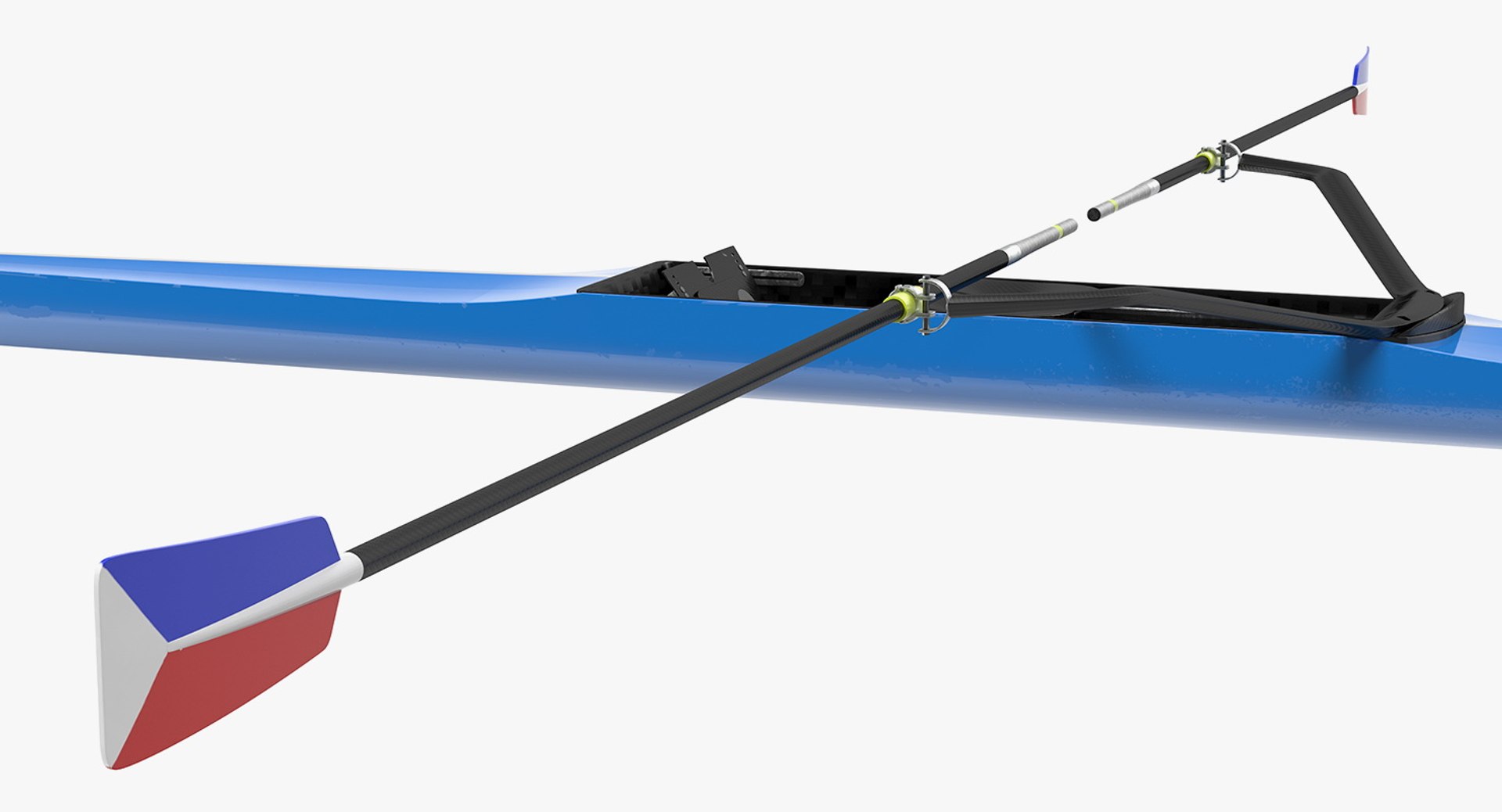 3D Model Single Scull Rowing Boat - TurboSquid 1387635