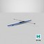 3D Model Single Scull Rowing Boat - TurboSquid 1387635
