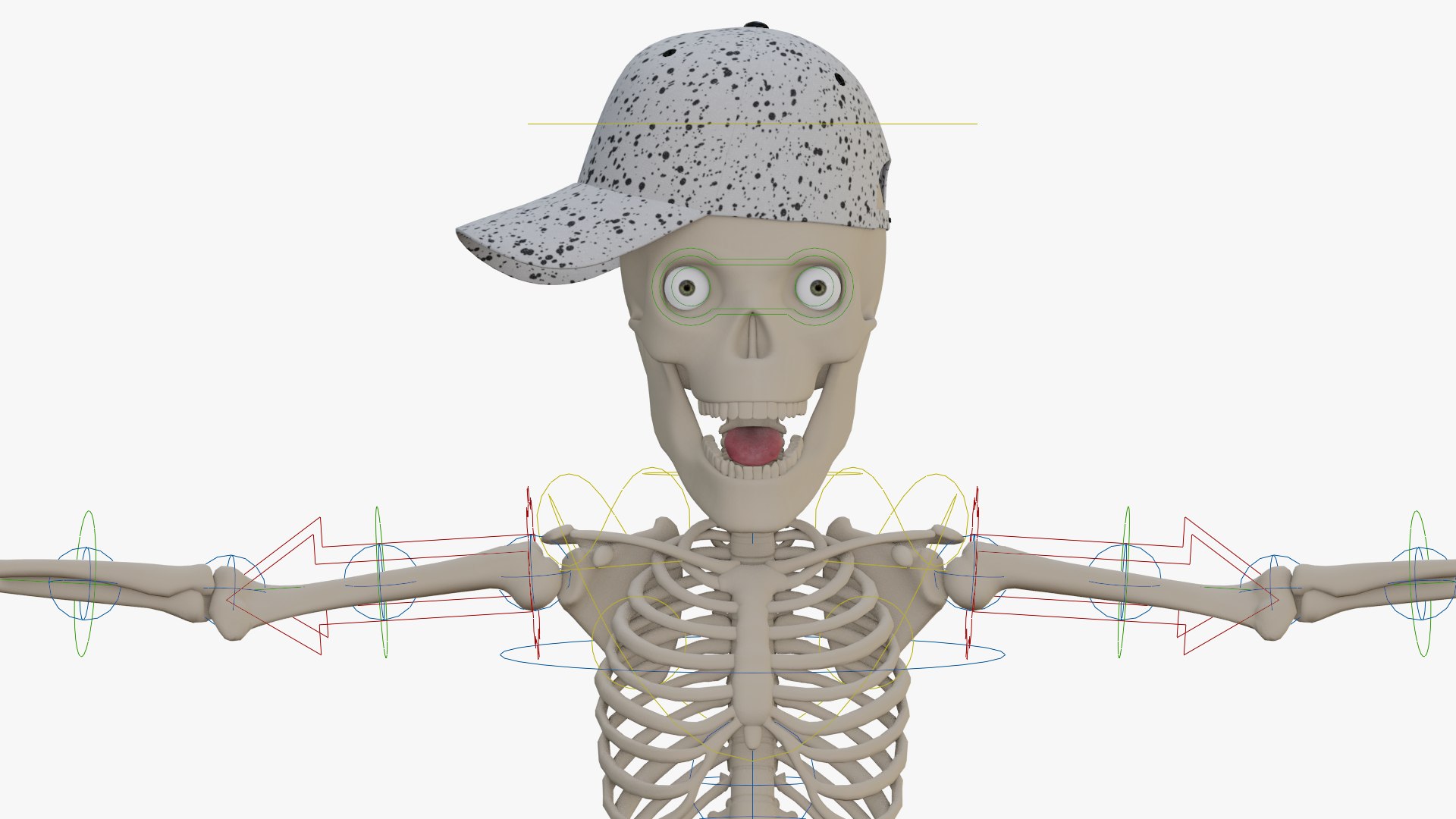3D Cartoon Skeleton - TurboSquid 2101306