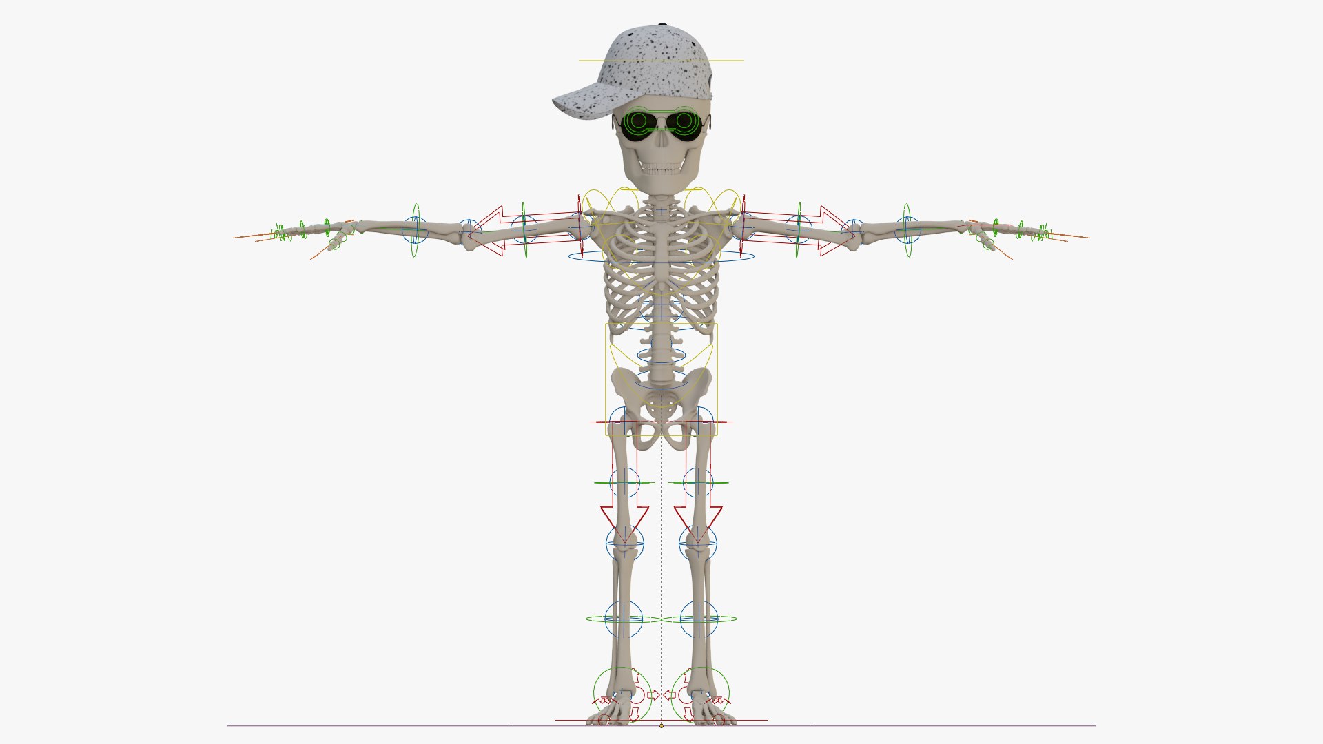 3D Cartoon Skeleton - TurboSquid 2101306