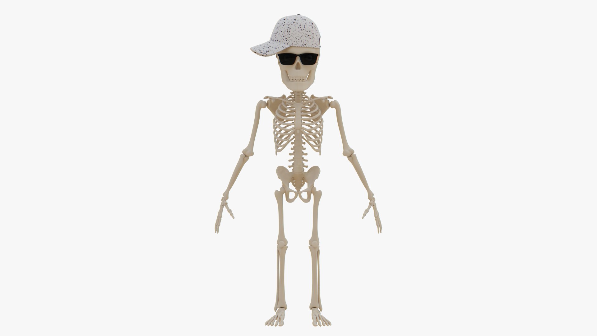 3D Cartoon Skeleton - TurboSquid 2101306