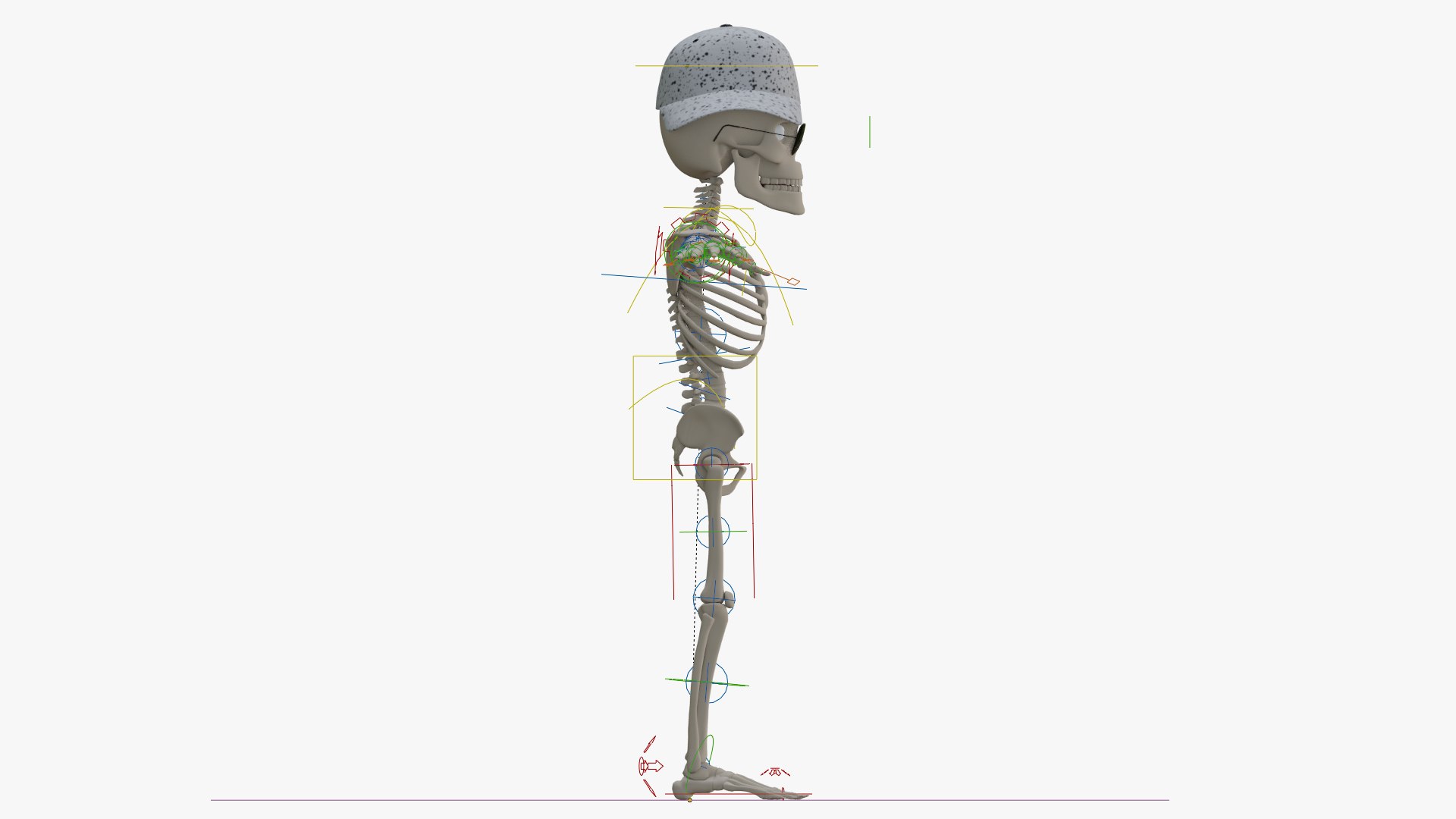 3D Cartoon Skeleton - TurboSquid 2101306