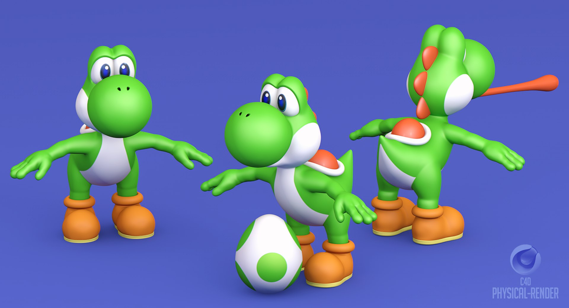3D Classic Yoshi Super Mario Model - TurboSquid 1363676