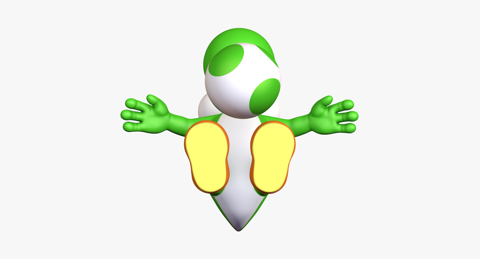3D Classic Yoshi Super Mario Model - TurboSquid 1363676